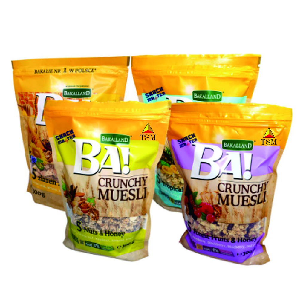 Jual Bakalland BA CRUNCH MUESLI 5 300 gr | Shopee Indonesia