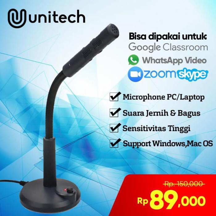 Jual Har / Microphone Pc Usb Mic Mini Zoom Skype Untuk Komputer Pc ...