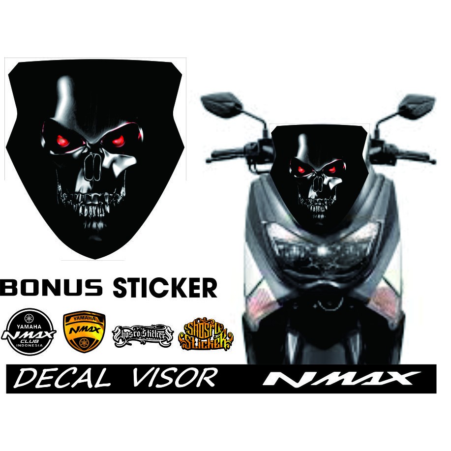 Jual STIKER VISOR NMAX OLD CUSTOM PRINT STIKER DECAL NMAX VISOR STANDAR ...