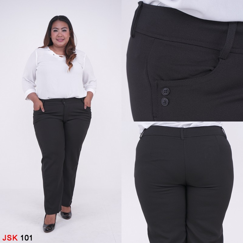Jual (BISA COD 5 WARNA) Size 4L-8L Celana BIG SIZE Kerja Wanita JSK ... Jual (BISA COD 5 WARNA) Size 4L-8L Celana BIG SIZE Kerja Wanita JSK ...
