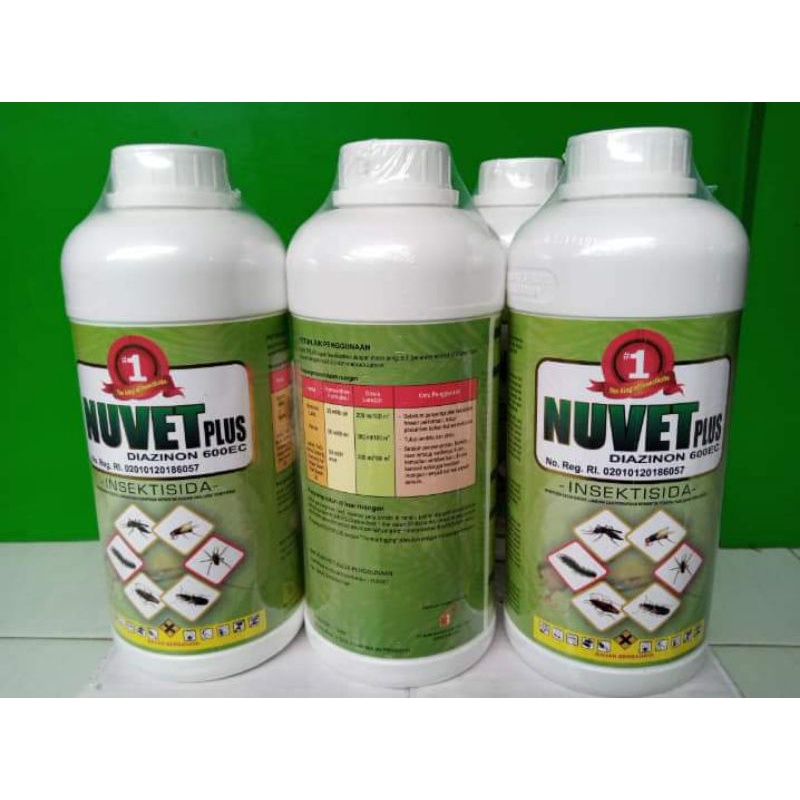Jual Nuvet Plus 600EC Bahan Aktif Diazinon Sangat efektif untuk indor ...