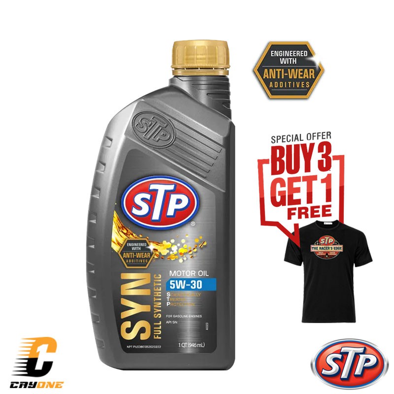 STP SYN Full Synthetic Motor Oil 5W-30 946 mL | Shopee Indonesia