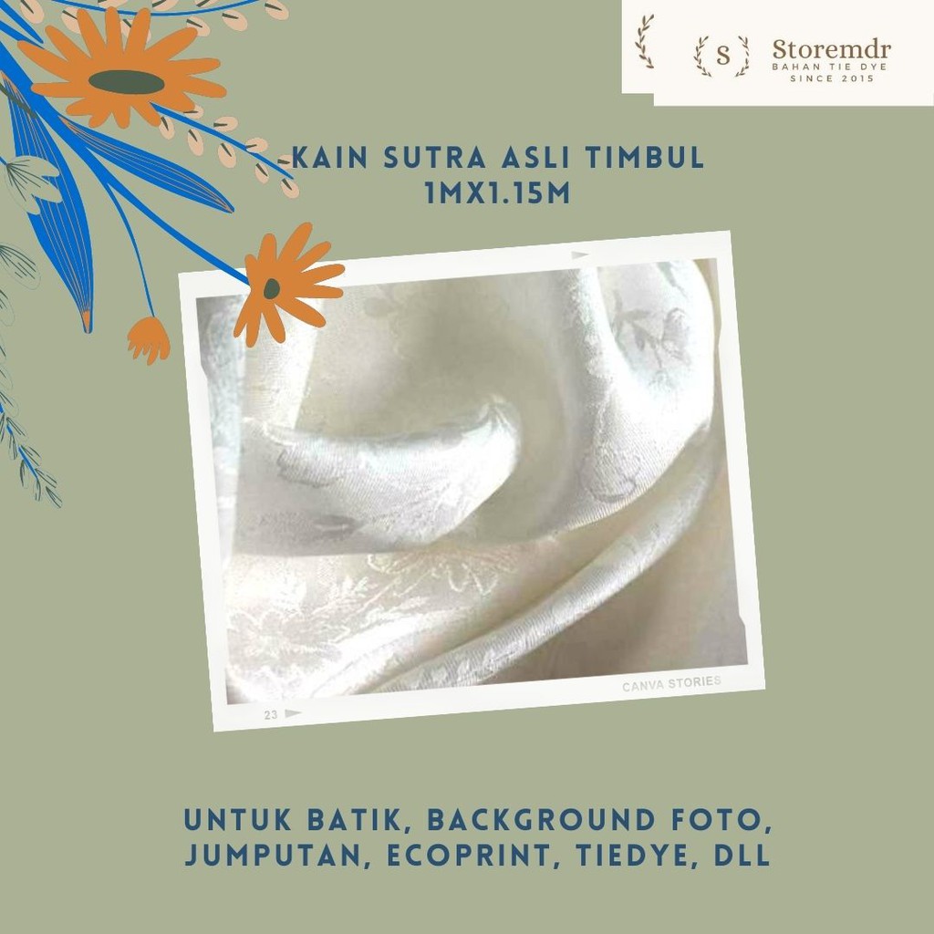 Kain Sutra Asli TIMBUL 100% Ga asli kembaliin | Shopee Indonesia
