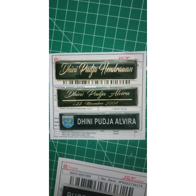 Jual NAMETAG/PAPAN NAMA CUSTOM I Nametag Sekolah I Nametag Satpam I ...