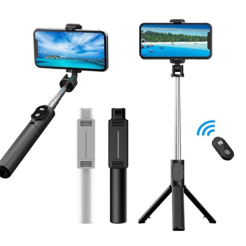 Jual Tripod tongsis selfie stick handphone non LED 1m | Shopee Indonesia