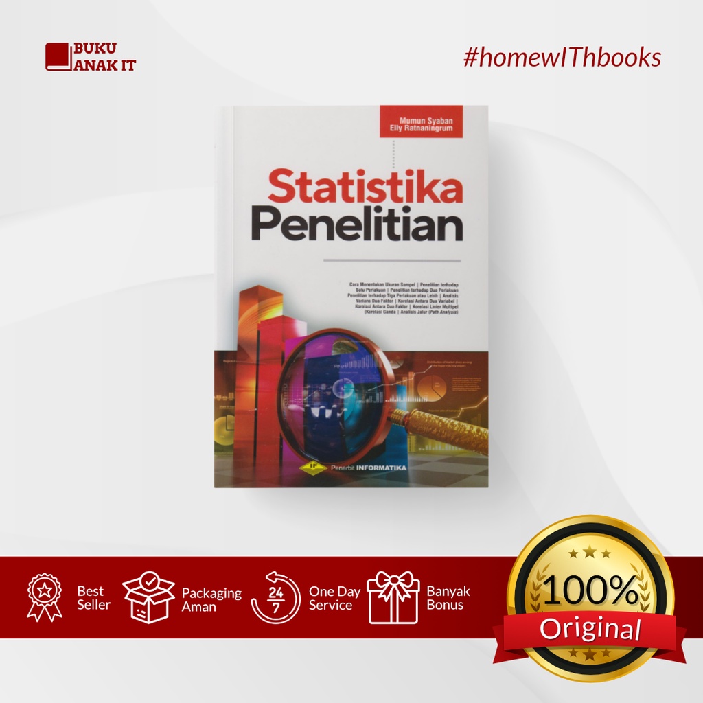 Jual BUKU STATISTIKA PENELITIAN | MUMUN SYABAN | PENERBIT INFORMATIKA ...
