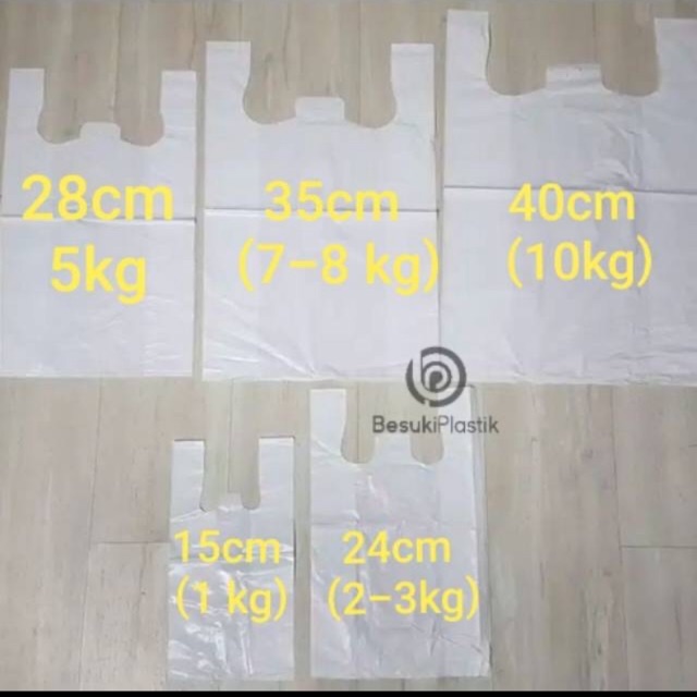 Jual Plastik Kresek Putih SEDANG / Kresek SEDANG / Kantong Kresek SEDANG / Kresek Sedang Putih ...