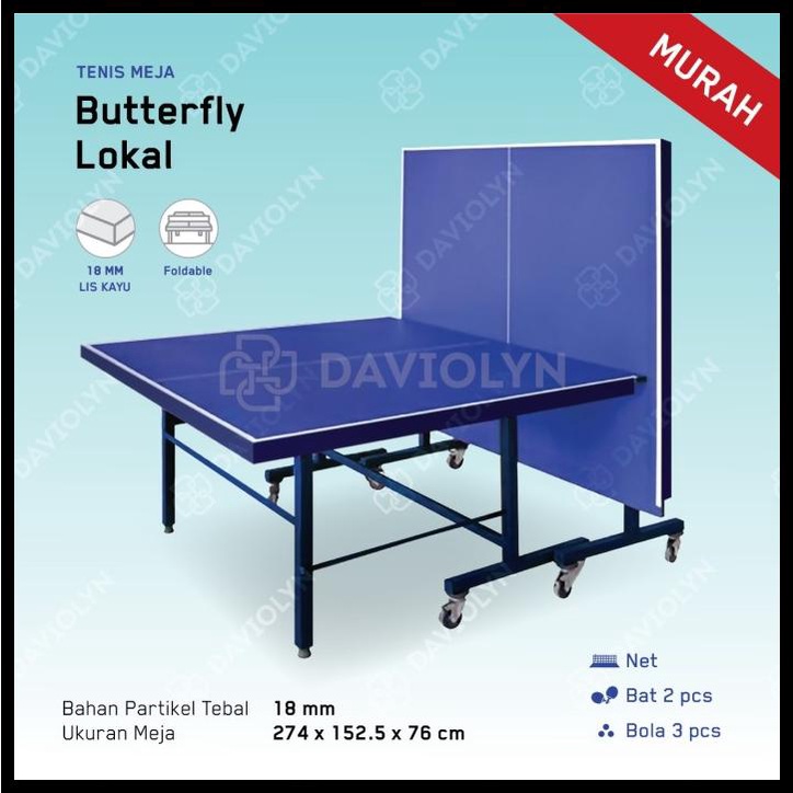 Jual Meja Pingpong Butterfly 18 Mm | Shopee Indonesia