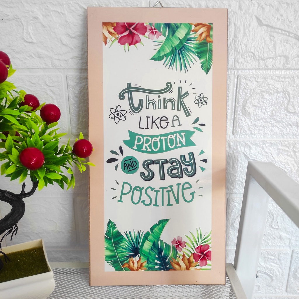 Jual Poster Kayu Hiasan Dinding Rumah Wall Decor Pajangan Rumah ...