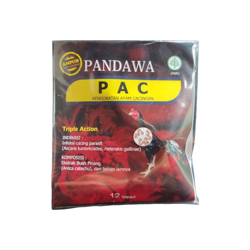 Jual PANDAWA PAC jamu ayam- obat cacing ampuh 12 kapsul Indonesia ...