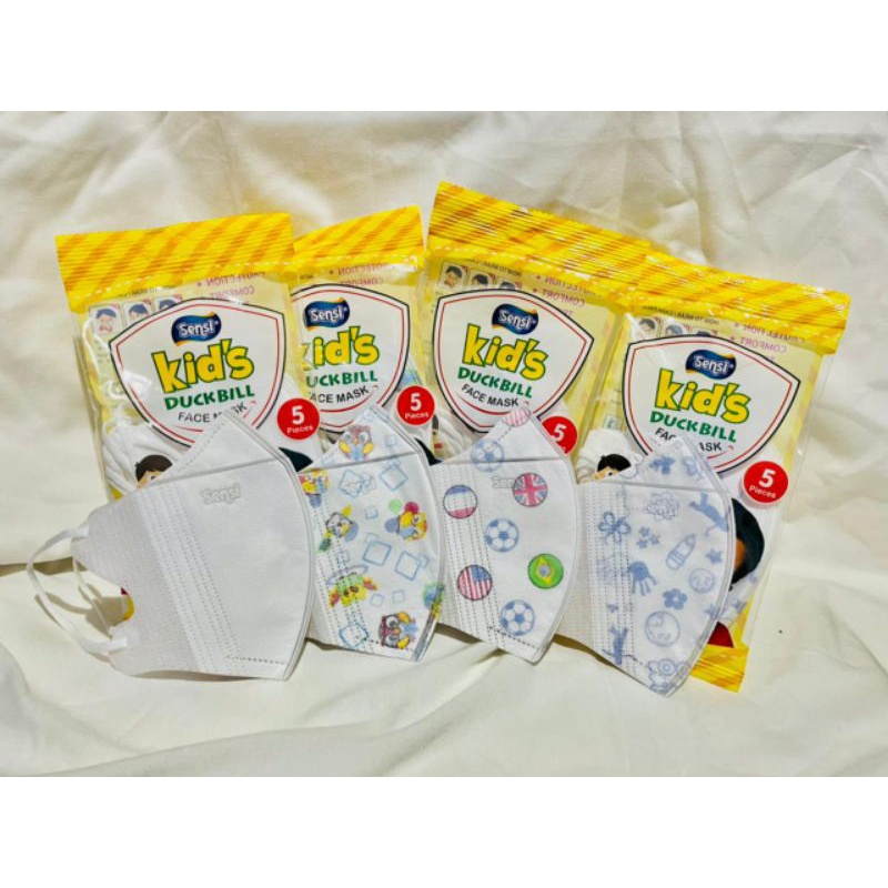 Jual MASKER SENSI DUCKBILL ANAK SACHET 3PLY ISI 5 PCS | Shopee Indonesia