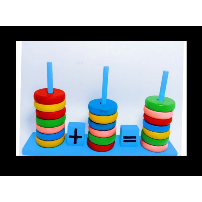 Jual DONAT HITUNG, MENARA HITUNG, MAINAN EDUKASI PENJUMLAHAN DAN ...