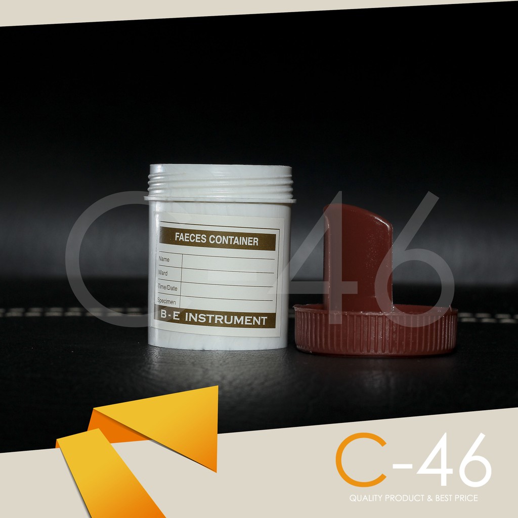 Jual Pot feces 60ml non sterile Feaces Faeces Feses 100 pcs | Shopee ...