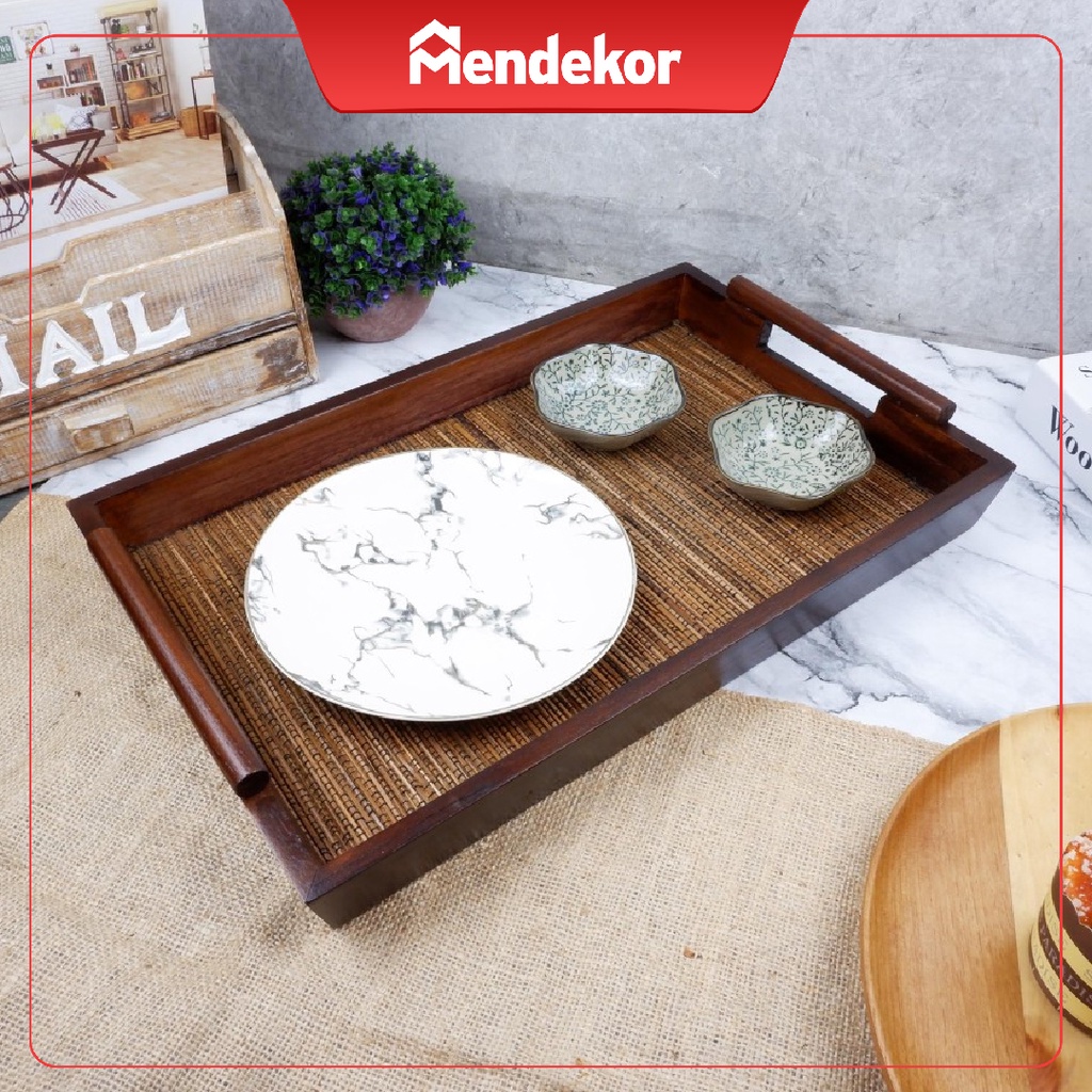 Jual Nampan Tray Kayu Lidi Hotel Restaurant Cafe Dekorasi Dapur ...
