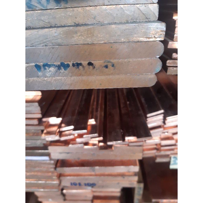 Jual tembaga busbar tebal 3mm xlebar 3cm x panjang 30cm | Shopee Indonesia