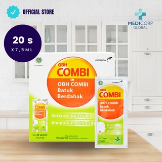 Jual OBH Combi obat batuk berdahak hitam menthol herbal box isi 20 ...