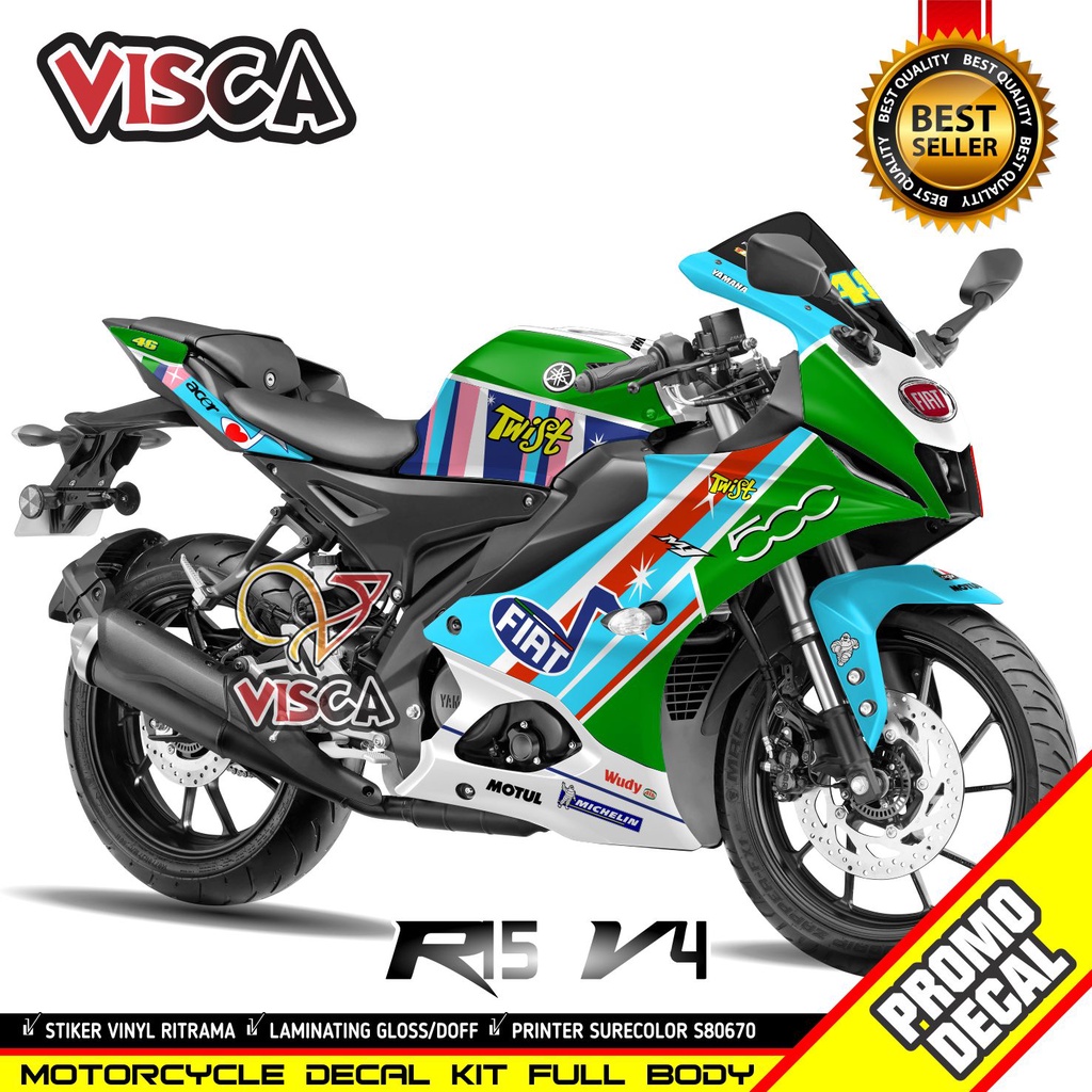 Jual Decal R15 V4 Full Body Stiker R15 V4 Full Body Dekal R15 V4 Fiat ...