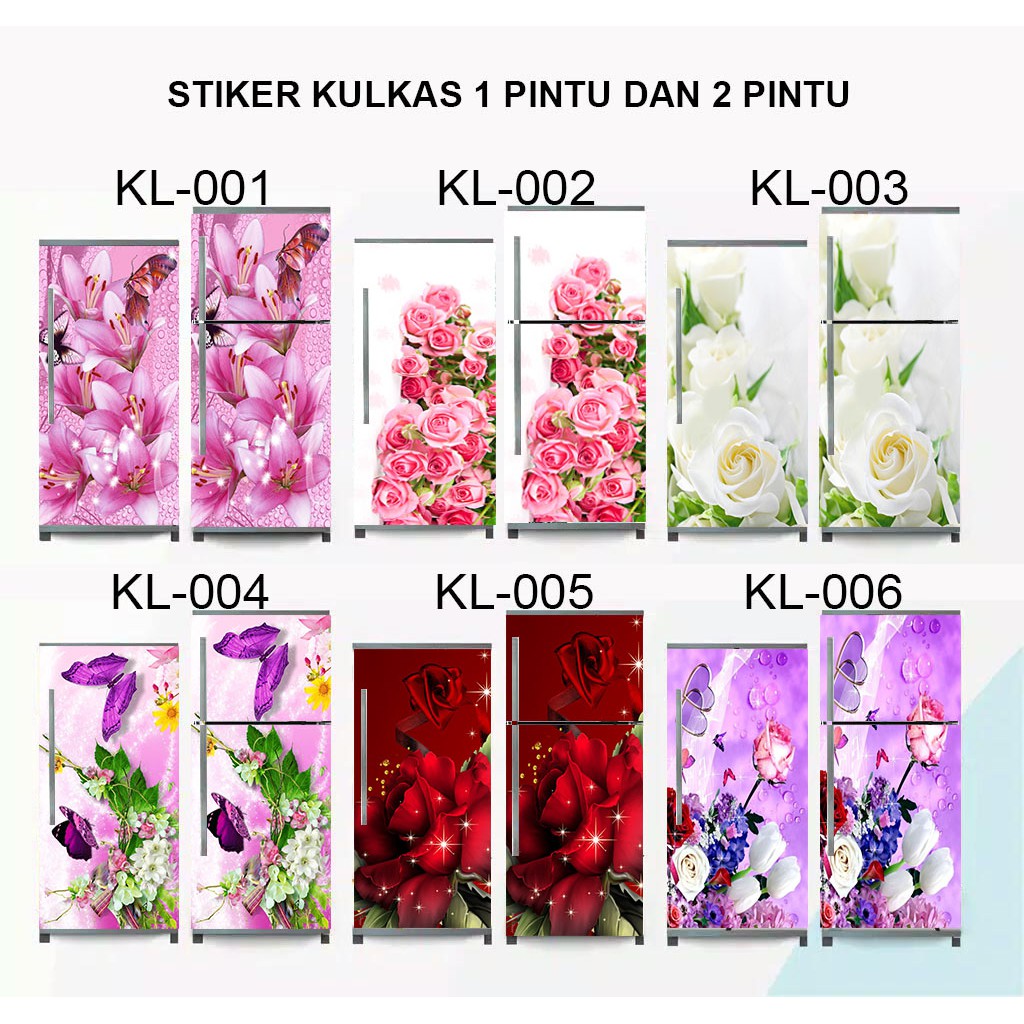 Jual stiker kulkas motif bunga rose | Shopee Indonesia