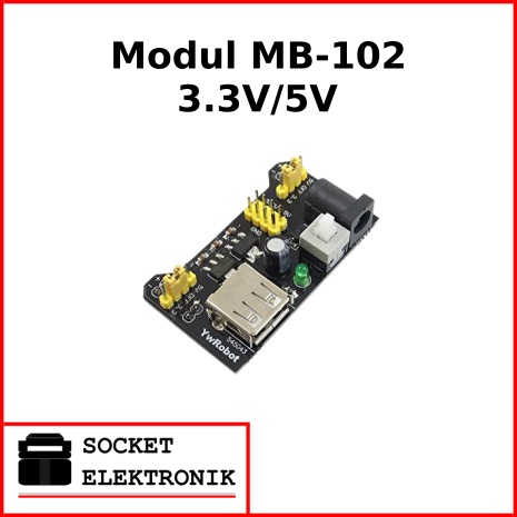 Jual MB-102 Breadboard Power Supply Module 3.3V / 5V. Untuk arduino ...