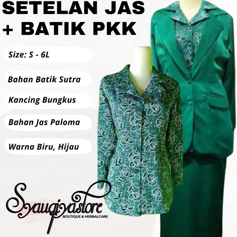 Jual Seragam Batik PKK dan Jas Jadi | Gratis Masker Batik PKK(Baca ...