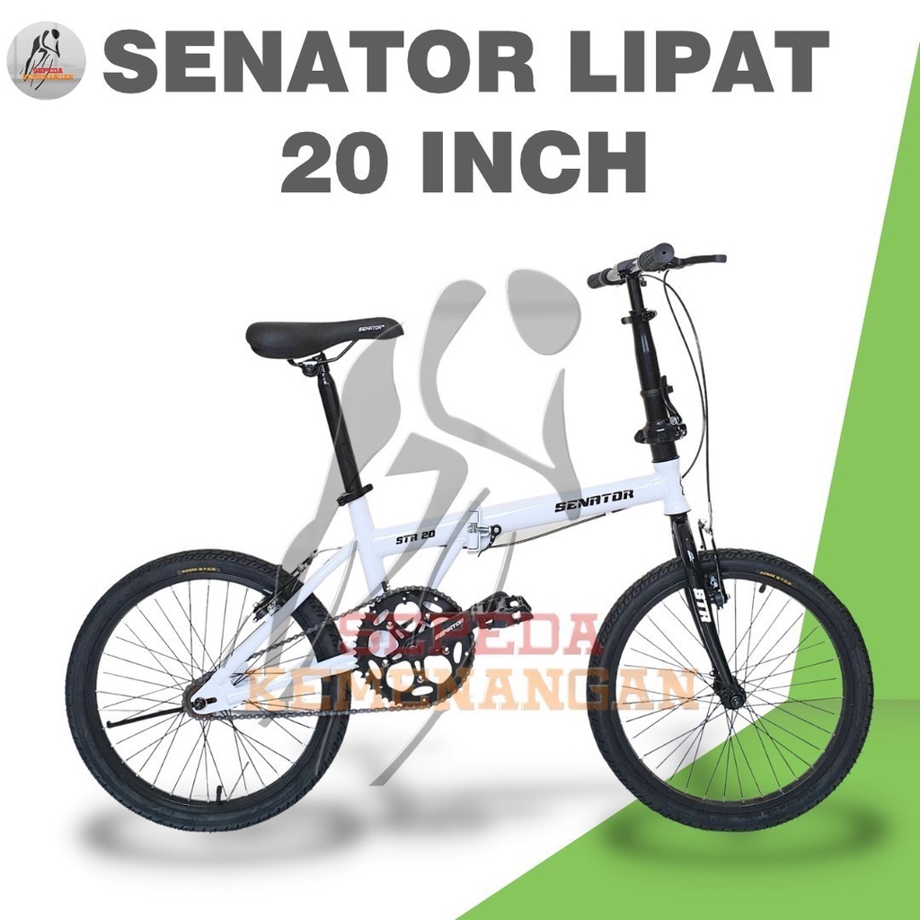 Jual SEPEDA LIPAT SENATOR UKURAN 20 INCH SINGLE SPEED / 7 SPEED ...