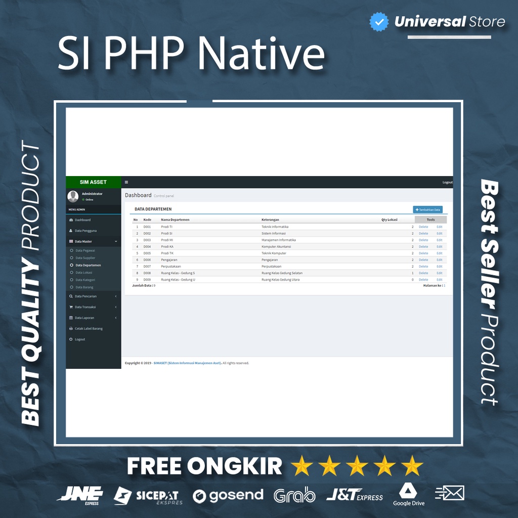 Jual Koleksi 100 Source Code Sc Program Sistem Informasi Php Native Framework Laravel Berbasis