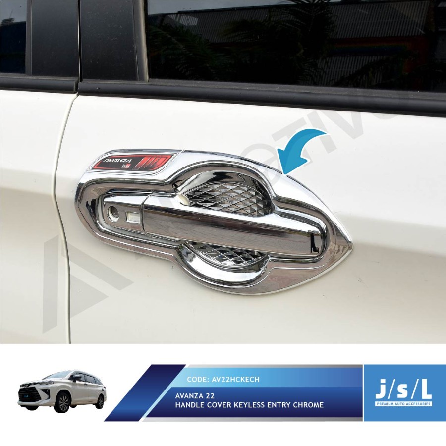 Jual Outer Handle Mangkok Pintu All New Avanza 2022 JSL Activo Chrome | Shopee Indonesia