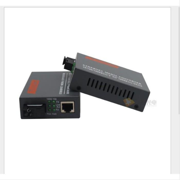 Jual Media Converter htb-GS-03 A-B Gigabyte Fiber Optic optik 1000Mbps ...