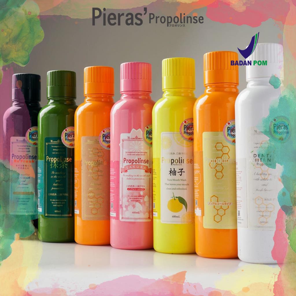 Jual Pieras Propolinse Full Series 7 Flavours of Mouthwash Paket Obat ...