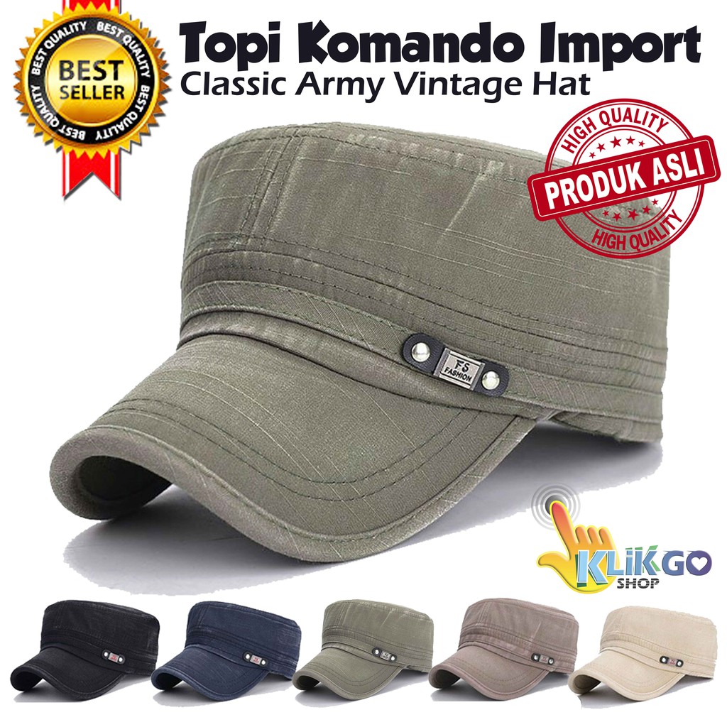 Jual TOPI KOMANDO IMPORT ARMY / TOPI SNAPBACK / TOPI ARMY | Shopee ...
