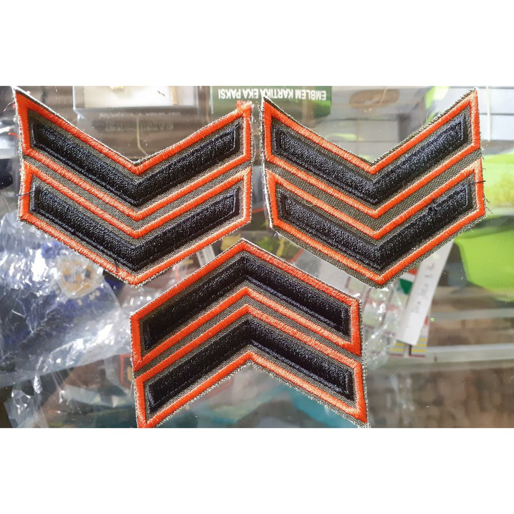 Jual Atribut Bordir Pangkat Serda PDL TNI | Shopee Indonesia