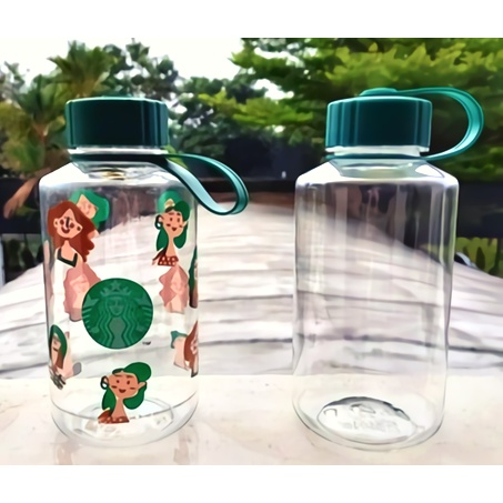 Jual Botol Tempat Minum Besar Tumbler Plastik Transparan 1 Liter ...