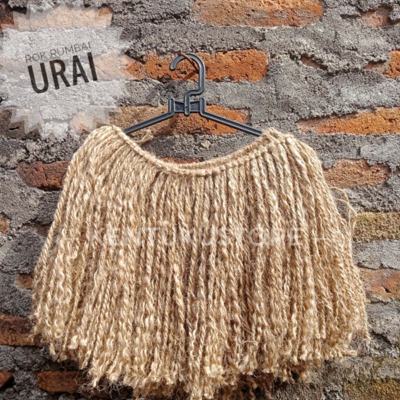 Jual Rok Rumbai goni urai Adat Papua anak 25cm dance Tari kostum ...
