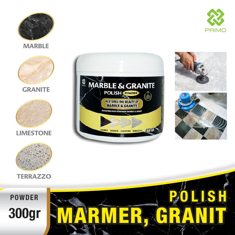 Jual Bubuk Poles Pengilap Marmer Granit PRIMO Marble & Granite Polish ...