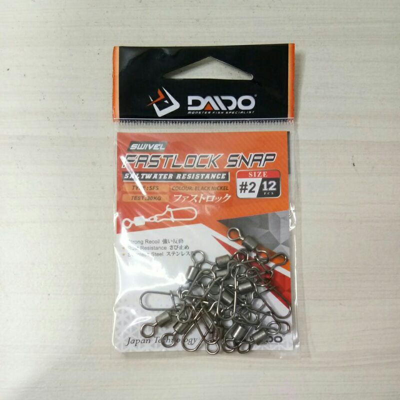 Jual Daido Fast Lock Snap with Rolling Swivel 2 | Shopee Indonesia