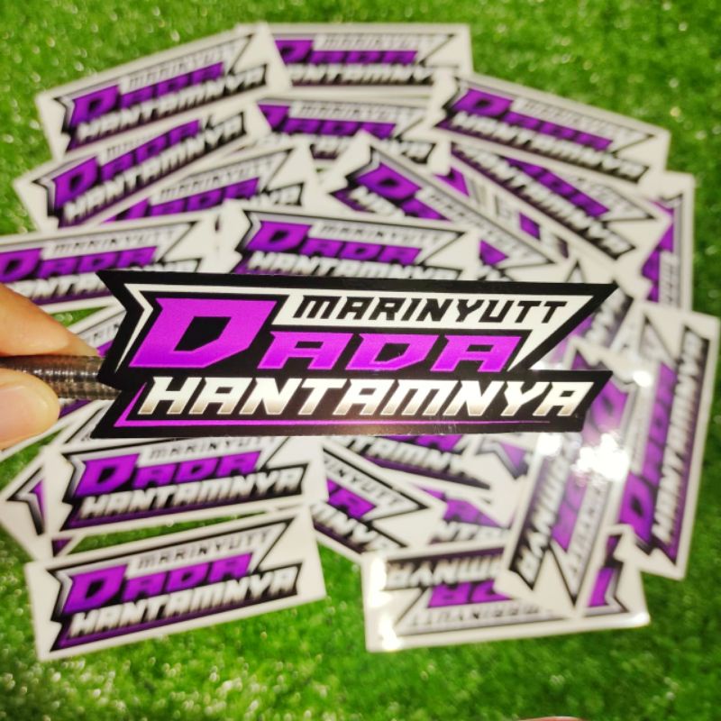 Jual stiker kata2 sticker Marinyut Dada Hantamnya | Shopee Indonesia