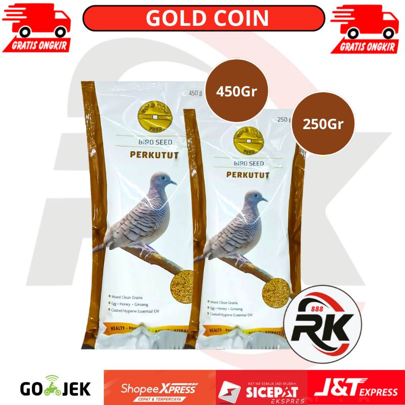 Jual GOLD COIN PERKUTUT 250 GR & 450 GR PAKAN BURUNG PERKUTUT | Shopee ...