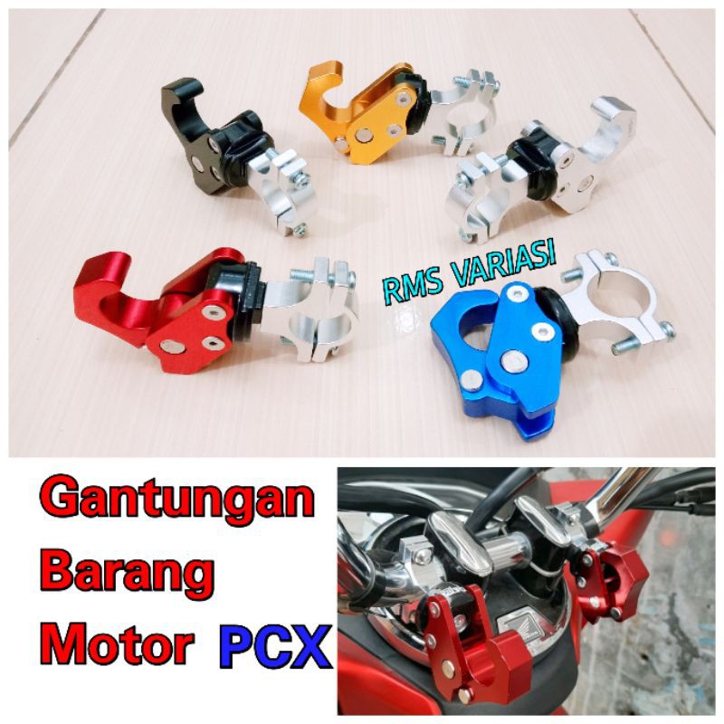 Jual gantungan motor PCX 160/PCX 150/X-Ride/Fino /Scoopy ( Jepit Di ...