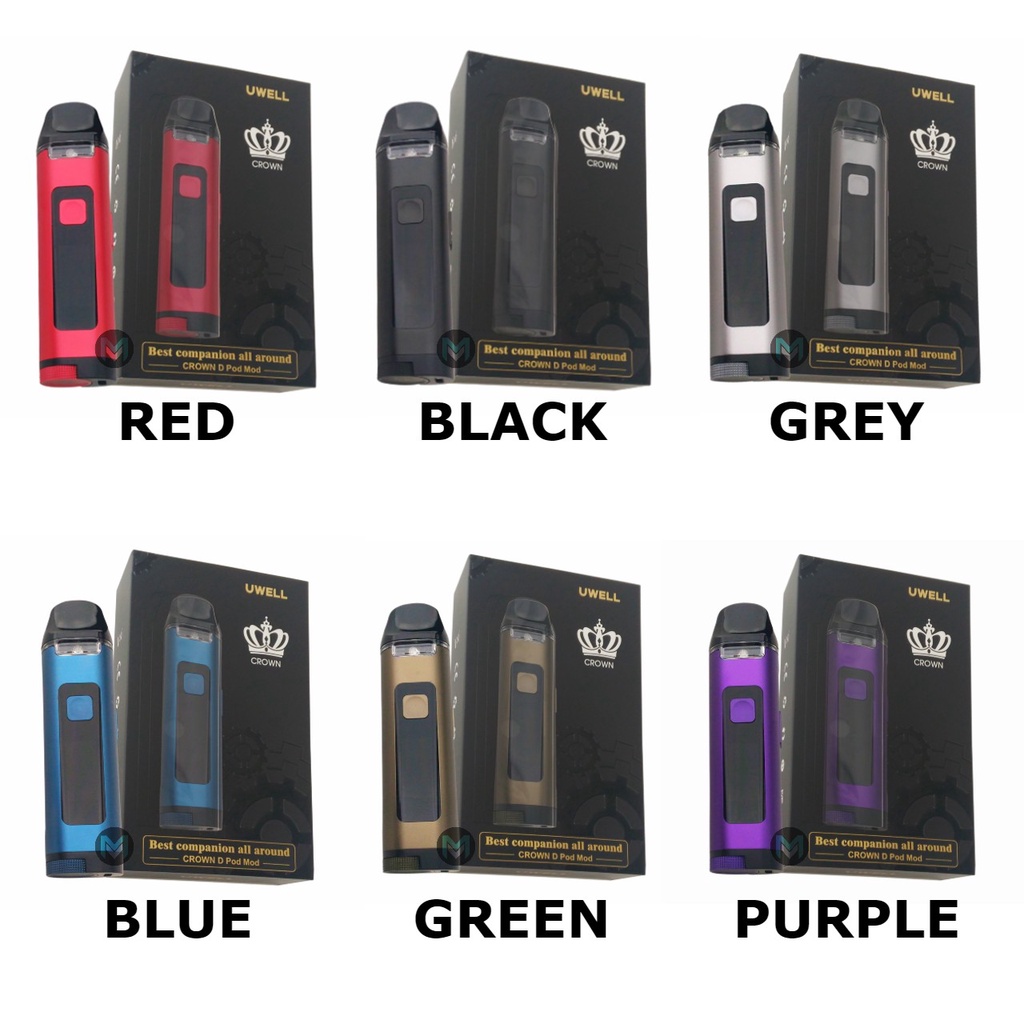 Jual Pod Vape Vapor Crown D Pod Mod Kit 35W 1100Mah Authentic By Uwell ...