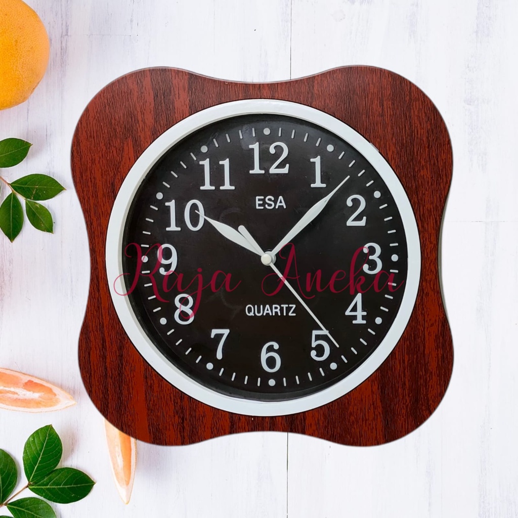 Jual JAM DINDING HURUF ANGKA TIMBUL MINIMALIS WOOD DESIGN DESAIN KAYU ...