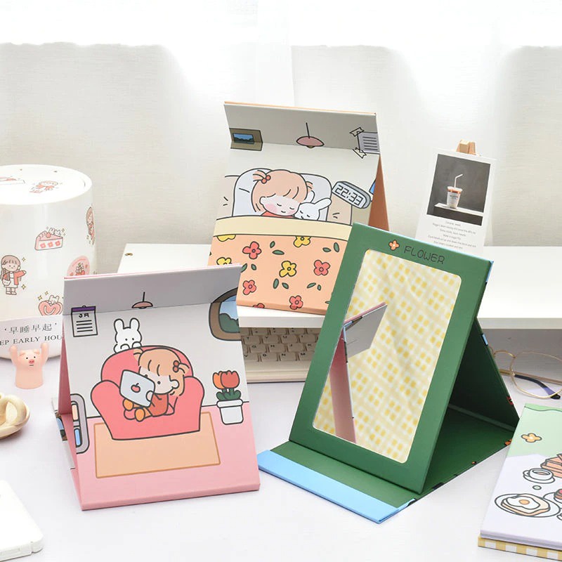 Jual Kaca Rias Lipat Portable Karakter Lucu Jumbo / Cermin Rias Buku ...