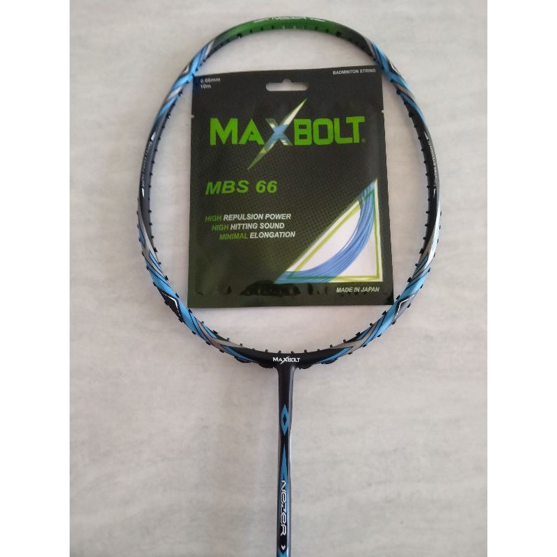 Jual Raket maxbolt nezer x 19 black blue ORIGINAL 100% | Shopee Indonesia