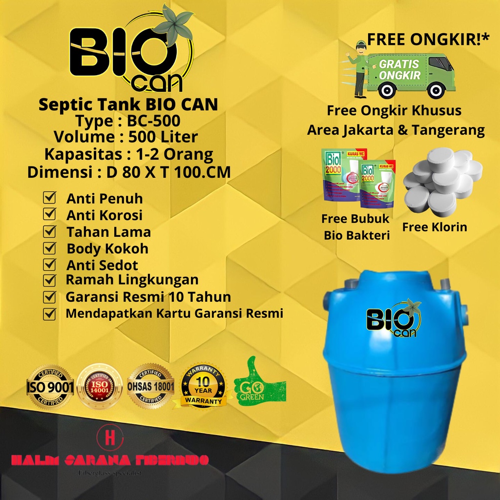 Jual Septic Tank Bio Biotech Biotank Biofilter Biotaff Sepiteng Biofil ...