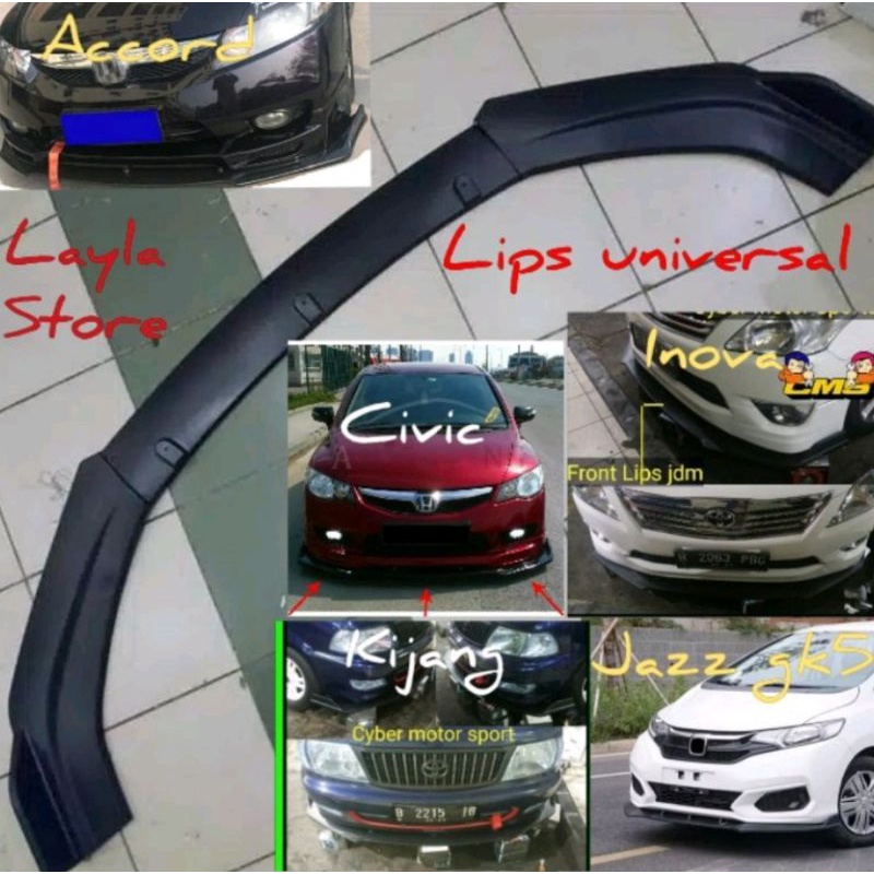 Jual front lips bumper depan winglet mobil universal | Shopee Indonesia