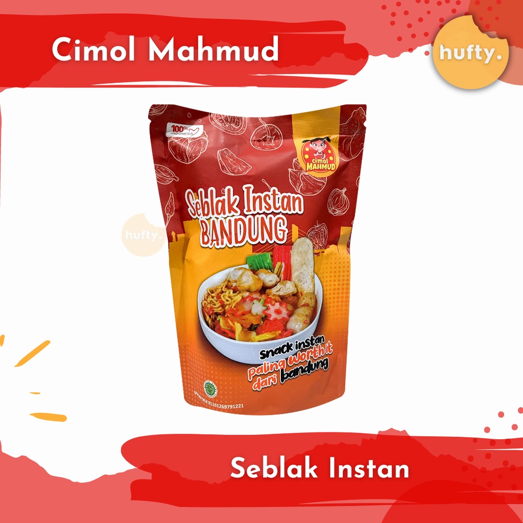Jual Seblak Instan Bandung Cimol Mahmud HUFTY SNACK | Shopee Indonesia