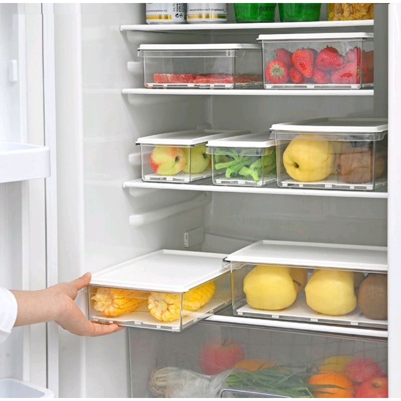 Jual Box penyimpan makanan/Putih #ready | Shopee Indonesia