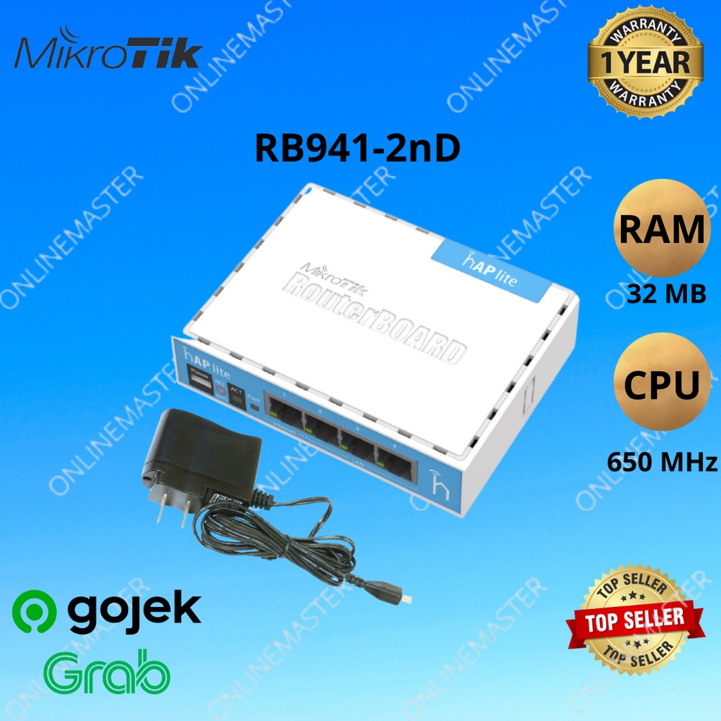 Jual Mikrotik Router Wireless RB941-2nD (hAP-Lite) | Shopee Indonesia
