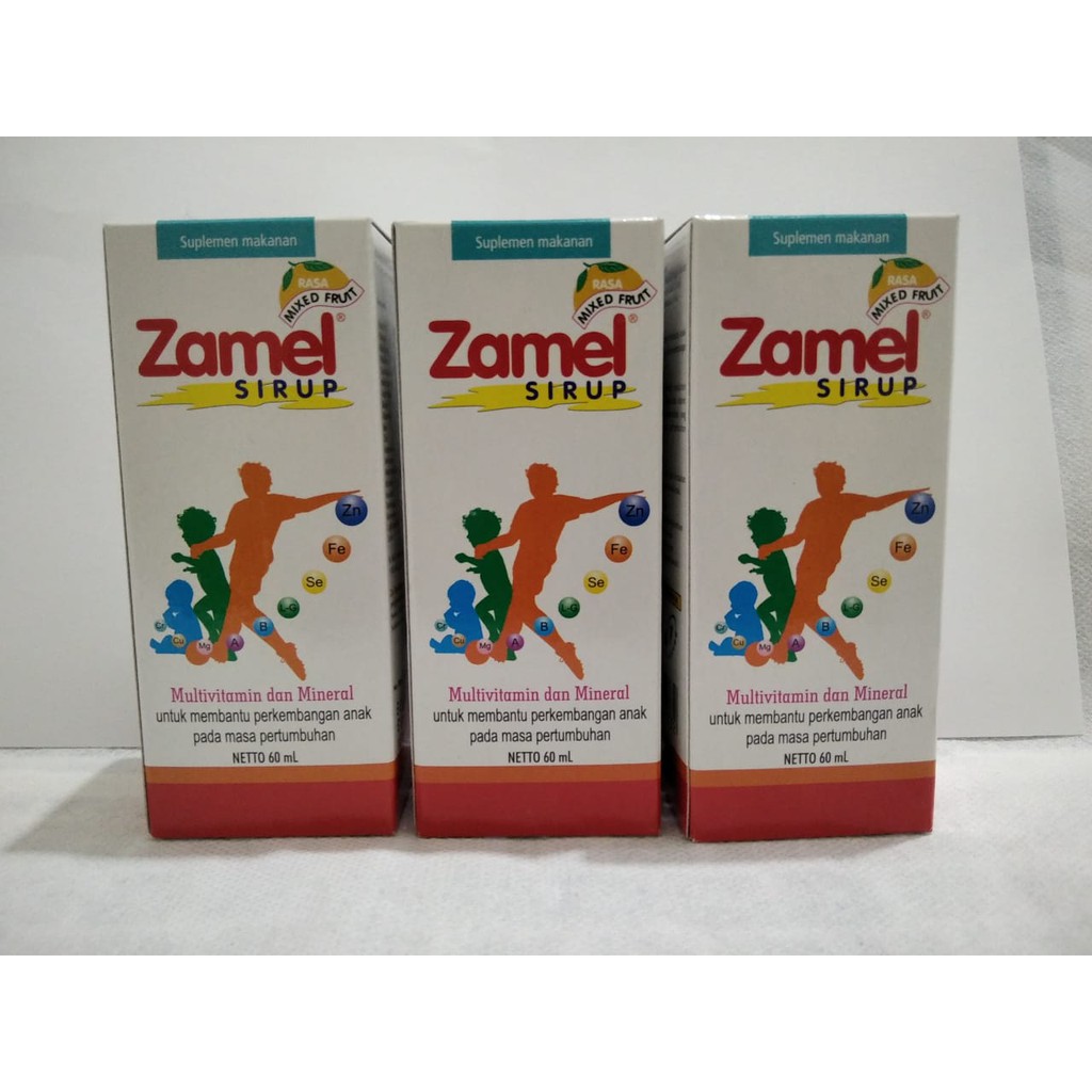 Jual ZAMEL SYRUP - VITAMIN ANAK ZAMEL Syrup 60ml Untuk membantu ...