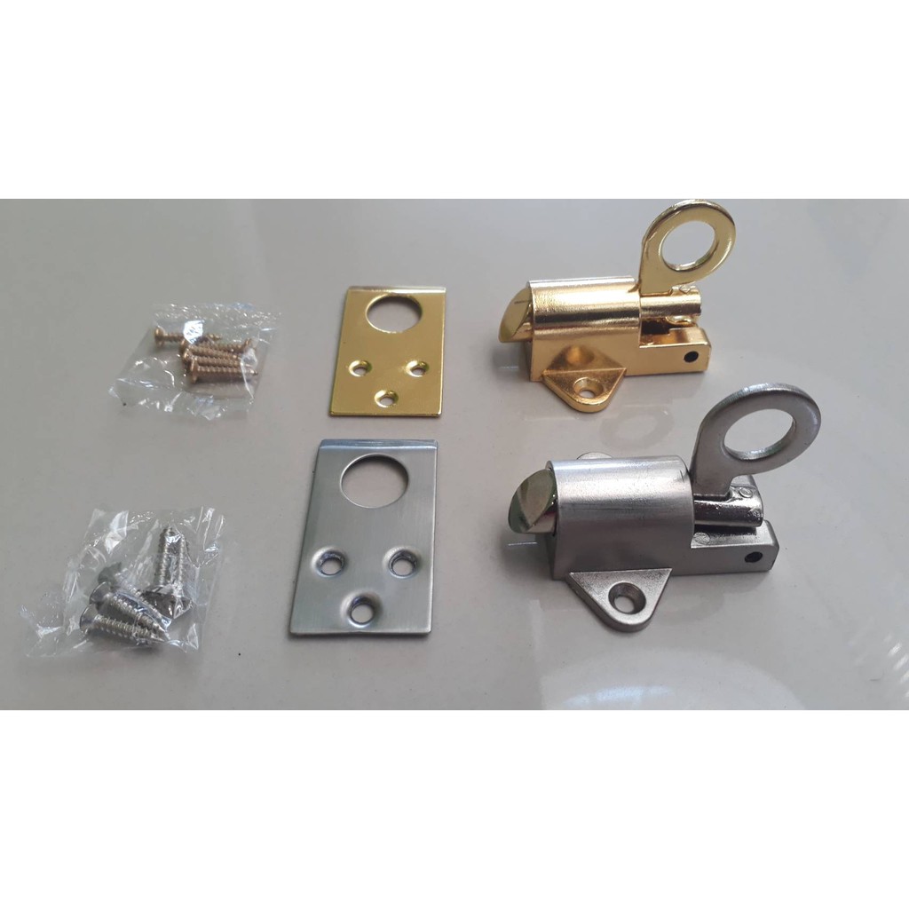 Jual Grendel Slot Jedela / Pintu Kodok ( Spring Knip ) | Shopee Indonesia