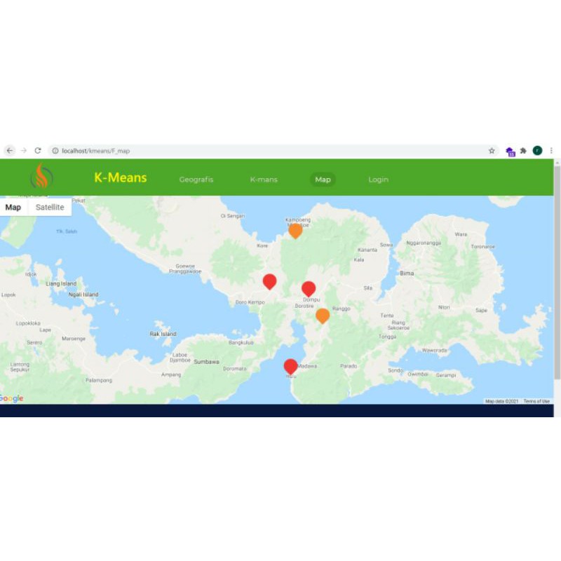 Jual Source Code K Means Clustering Dengan Codeigniter Dan Map Shopee